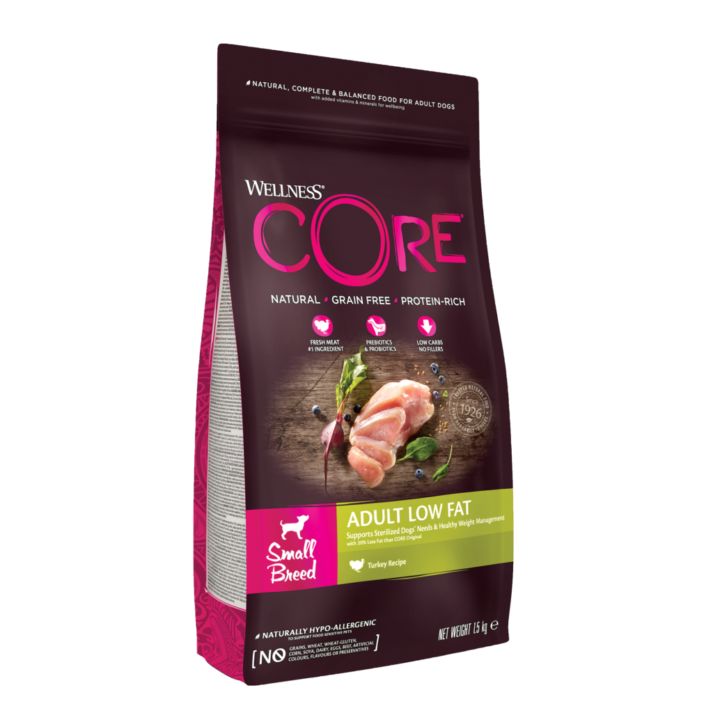Wellness CORE Small Breed Adult Low Fat, Turkey - 1,5 KG - Wellness Core