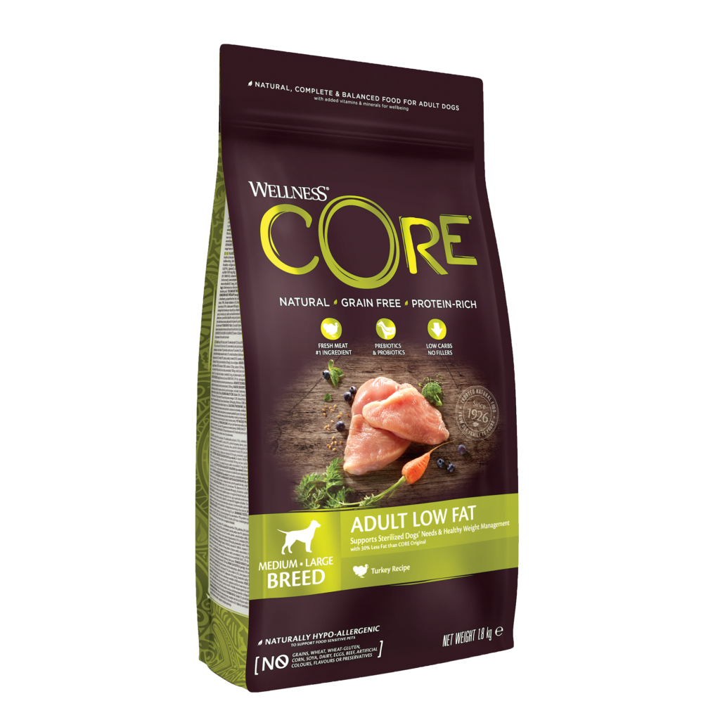 Wellness CORE Adult Low Fat, Turkey - 1,8 KG - Wellness Core