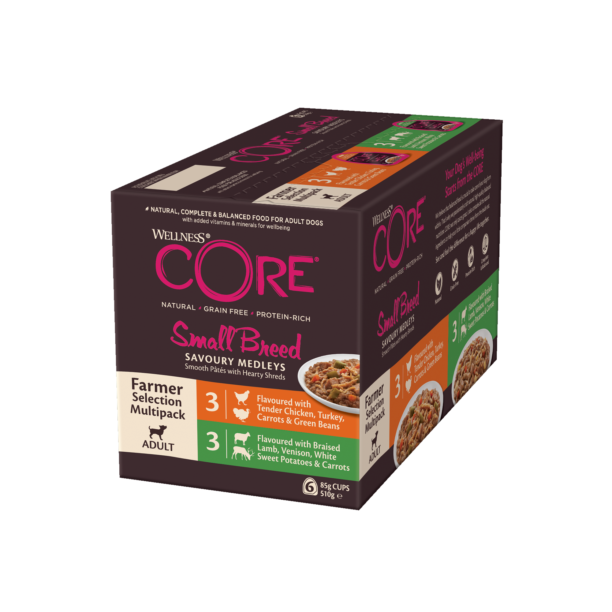 Wellness CORE Small Breed Savoury Medleys Farmer Selection Multipack ...