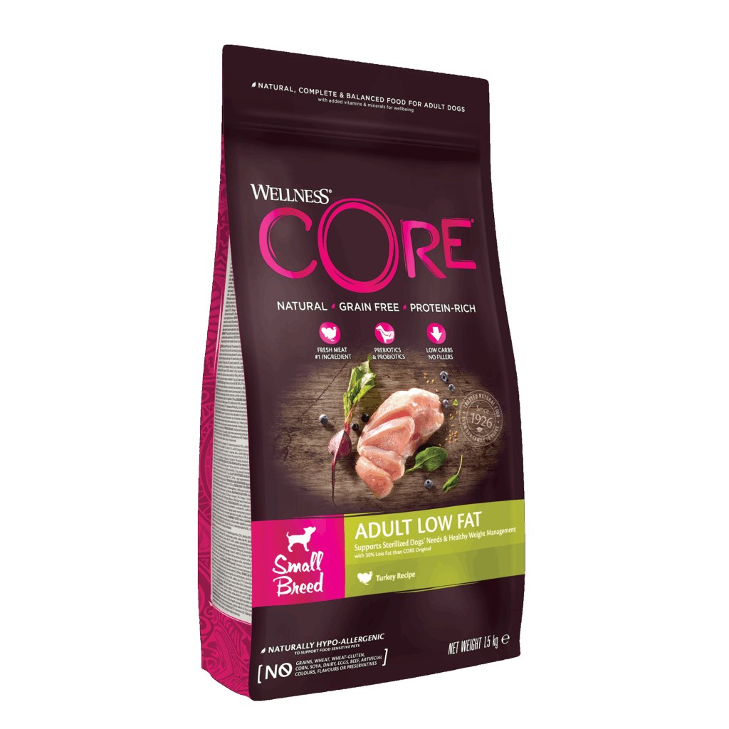 Wellness CORE Small Breed Adult Low Fat, Turkey - 1,5 KG - Wellness Core